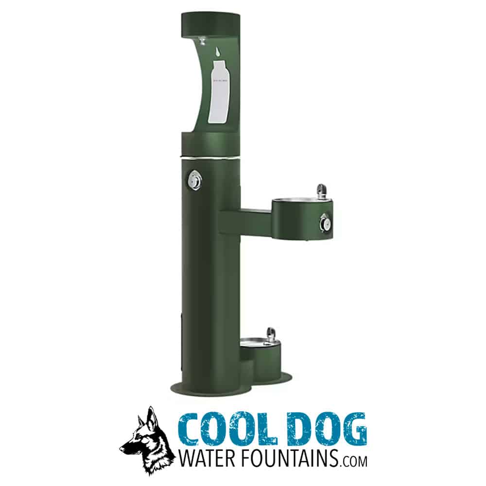 COOL DOG Water Fountain w Bottle Filler, Dog Basin & Adult Basin, ADA ...